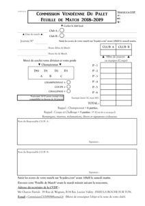 11-Feuille de Match - Site Officiel du Palet