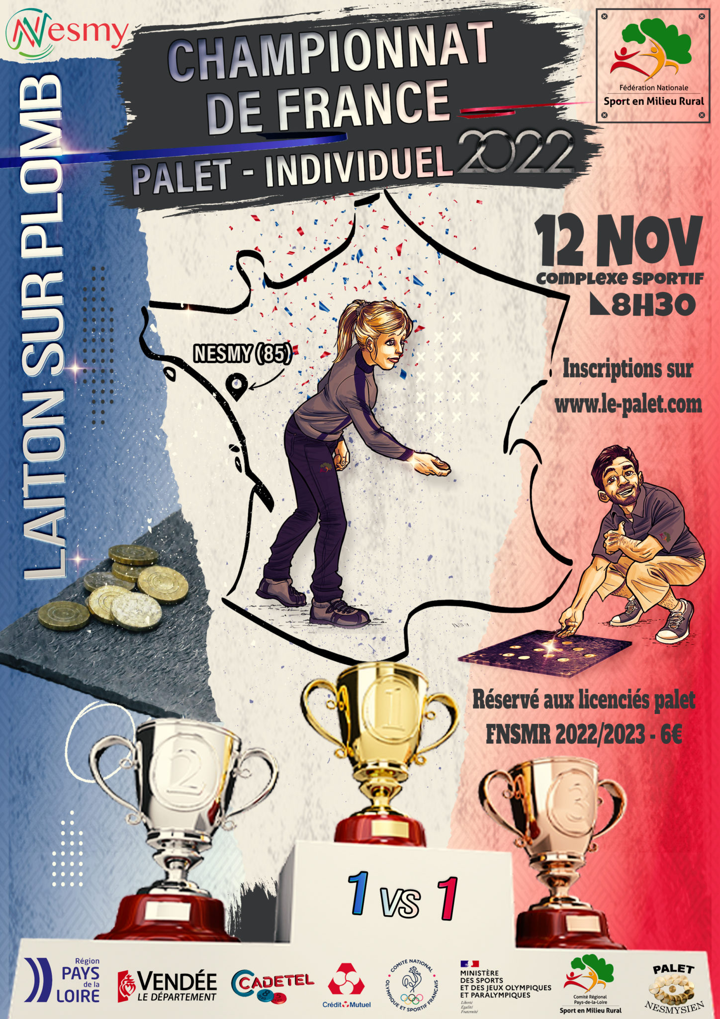 Championnat de France Individuel Palet laiton 2022 - Palet FNSMR